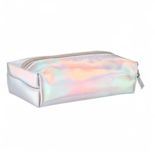 Aisa Pencil Case Holographic Zipper Pen Bags Cosmetics Bags