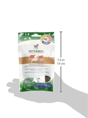 Vet's Best (3 Pack) Advanced Hip & Joint Soft Chews Dog Supplements, Each a 30 Day Supply