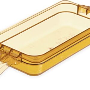 Carlisle FoodService Products 30860HH13 StorPlus High Heat Food Pan With 2 Handles, 2.5" Deep, Third Size, Amber, 1/3 Size (Pack of 6)