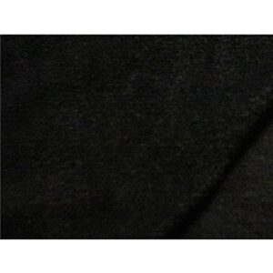 solid anti-pill polar fleece; no-sew tie blanket fabric (black)