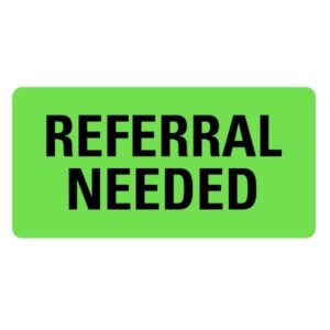 labelvalue.com | referral needed medical records labels lv-mrl19