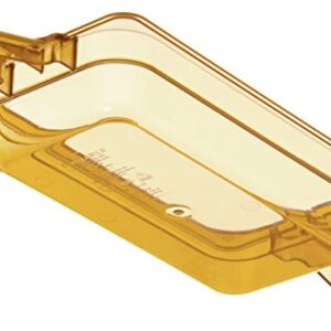 Carlisle FoodService Products 30860HH13 StorPlus High Heat Food Pan With 2 Handles, 2.5" Deep, Third Size, Amber, 1/3 Size (Pack of 6)