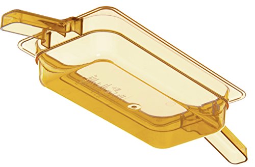 Carlisle FoodService Products 30860HH13 StorPlus High Heat Food Pan With 2 Handles, 2.5" Deep, Third Size, Amber, 1/3 Size (Pack of 6)