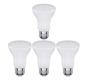 ctkcom 7w br20 led light bulb (4 pack)- 2.5 inch 65w equivalent indoor/outdoor lighting super bright 6000k daylight white 120° beam angle led indoor flood light bulbs,ul listed,e26 base