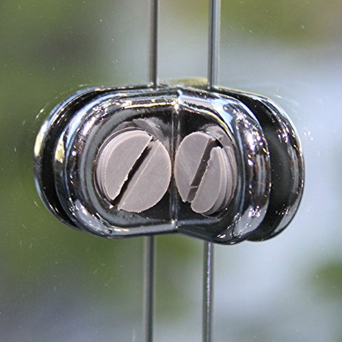 Only Garment Racks Chrome 2-Way Metal Glass Display Connector