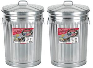 garbage steel trash can with side drop handles - 20 gallon (2)