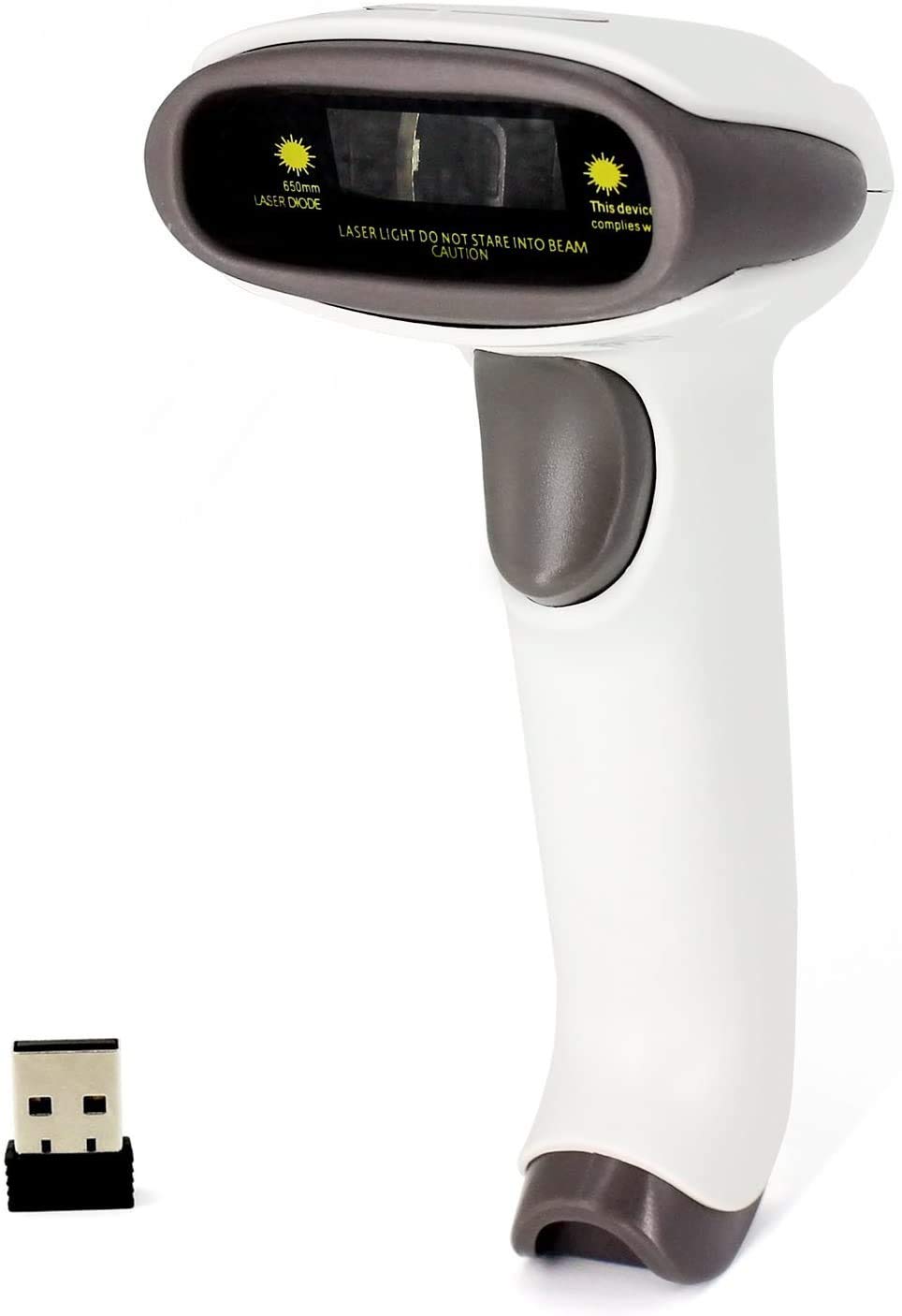 Wireless USB Barcode Scanner,Symcode Handheld Automatic CCD Barcode Scanner Reader 2.4GHz Wireless & USB2.0 Wired, Support Mac OS X, Android, Windows 10 and IOS 9