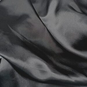 premium satin charmeuse wedding bridal silky fabric 60" wide (charcoal)