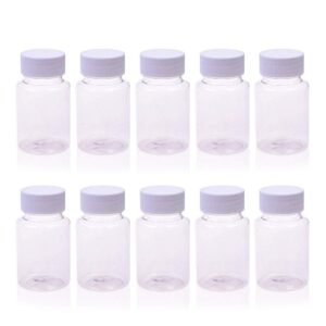 bluecell 10 pcs plastic clear empty plastic solid powder medicine pill cylindrical chemical container reagent bottle 80ml product name