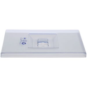 5 1/4 and 12 gal clear plastic replacement ingredient bin lid - 14 3/4"l x 9 1/2"w x 1"h