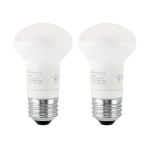 xtricity r16 led light bulb, 7 watt (50w equivalent), dimmable, 400 lumens, 3000k soft white, e26 medium base, energy star (2 pack)