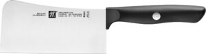 zwilling life 6inch meat cleaver - razor-sharp chopping knife for kitchen with special stainless steel blade and plastic handle, german made 38585-151-0