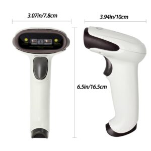 Wireless USB Barcode Scanner,Symcode Handheld Automatic CCD Barcode Scanner Reader 2.4GHz Wireless & USB2.0 Wired, Support Mac OS X, Android, Windows 10 and IOS 9