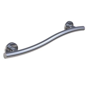 plumb pak gb2022-16pc decorative stainless steel wave grab bar, 16-inch, polished chrome