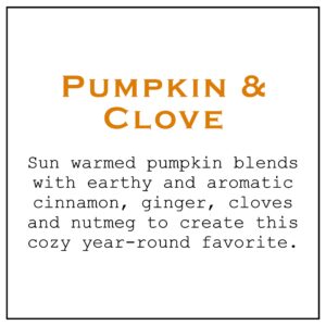 Simpatico No. 28 Pumpkin & Clove Hobnail Candle, Warm Pumpkin with Cinnamon, Ginger & Cloves, 100-Hour Burn Time, Hobnail Glass Jar, Scented Candles for Home, 16 oz