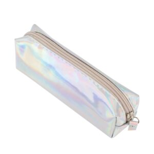 Aisa Pencil Case Holographic Zipper Pen Bags Cosmetics Bags