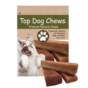 top dog chews – large/xl himalayan yak cheese for dogs, 100% natural & long-lasting dog treats, gluten free & digestible cheese sticks, sold by the pound (1lb, ~3 dog chews)