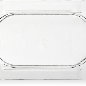 Carlisle FoodService Products 10336U07 StorPlus Ninth Size Polycarbonate Universal Flat Surface Food Pan Lid, Clear (Pack of 6)