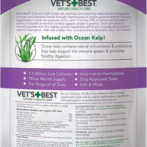 (3 Pack) Vet's Best Probiotic Soft Chews Dog Supplements, Each a 30 Day Supply3