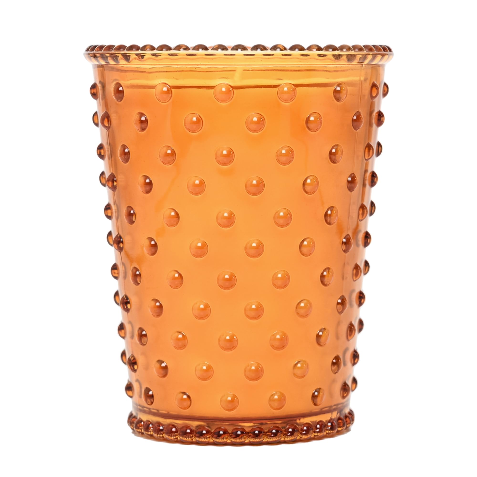 Simpatico No. 28 Pumpkin & Clove Hobnail Candle, Warm Pumpkin with Cinnamon, Ginger & Cloves, 100-Hour Burn Time, Hobnail Glass Jar, Scented Candles for Home, 16 oz