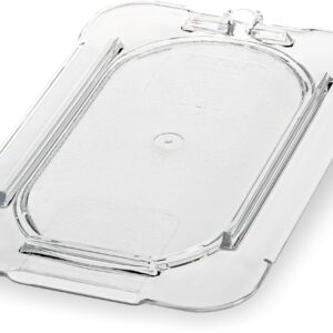 Carlisle FoodService Products 10336U07 StorPlus Ninth Size Polycarbonate Universal Flat Surface Food Pan Lid, Clear (Pack of 6)