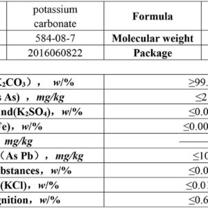 Eastchem® Industrial Grade Potassium Carbonate of 99+% Purity,CAS NO:584-08-7(500g/1.1 Pound)