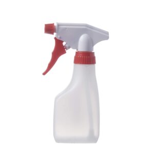 consolidated plastics leakproof pocket spray bottle with red sprayer, hdpe, natural, 8oz, 12 piece