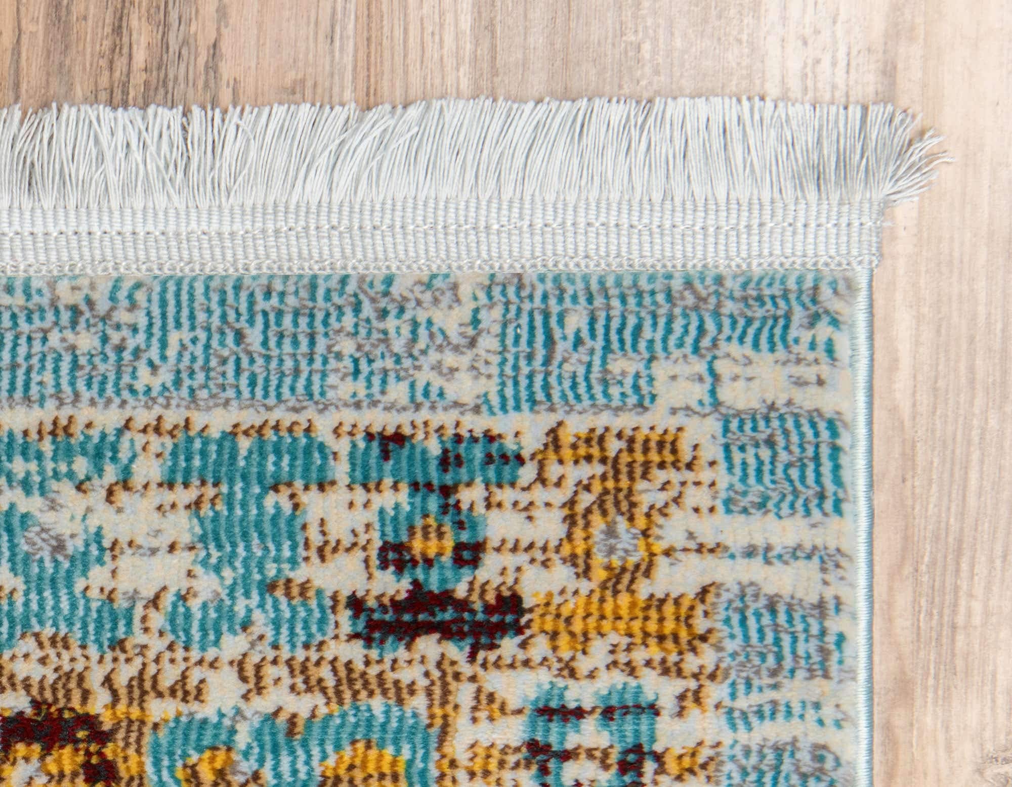 Unique Loom Baracoa Collection Area Rug - Cayo Hueso (5' 5" x 8' Rectangle, Light Blue/ Beige)