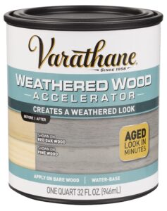 varathane 313835 weathered wood accelerator, quart, gray