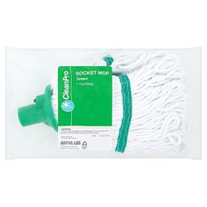 clean pro socket mop replacement head green 200g