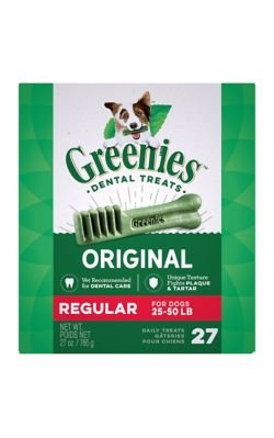 Greenies Dog Dental Chew Treats Regular 27oz 27ct