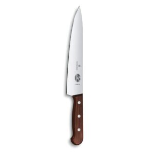 victorinox chef's knife - kitchen knife for home essentials - cooking knife for all cuts of meat - wooden handle, 8.5"