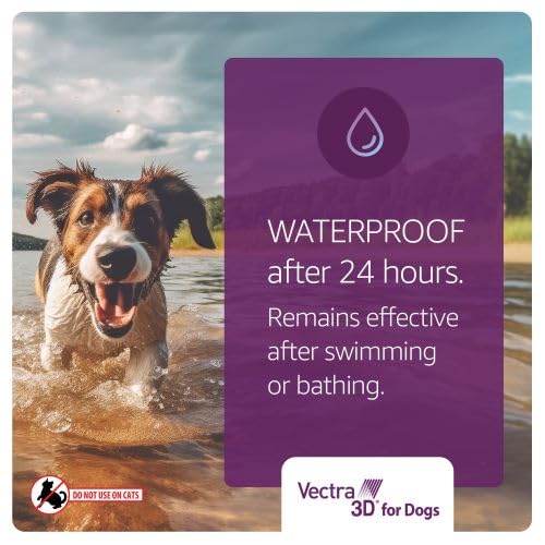 Vectra 3D for Dogs Flea, Tick & Mosquito Treatment & Prevention for Small Dogs (11 – 20 lbs) , 3 month supply