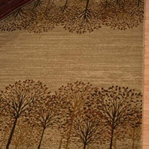 United Weavers of America Affinity Tree Blossom Area Rug - 1ft. 10in. x 3ft., Natural, Machine Made Rug with Twisted Heatset Construction, 1'10" x 3'