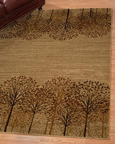 United Weavers of America Affinity Tree Blossom Area Rug - 1ft. 10in. x 3ft., Natural, Machine Made Rug with Twisted Heatset Construction, 1'10" x 3'