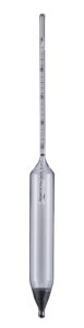 precision proof hydrometer 165/185% x 0.2% irs series q with nist traceable certificate made in usa