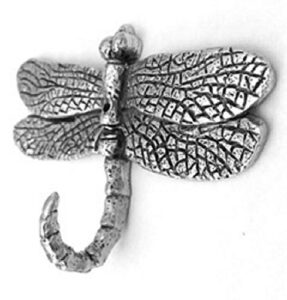 norma jean designs, llc dragonfly hook, decorative hook, 1pc, antique silver