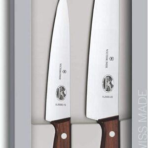 Victorinox Carving Set - Kitchen Knife Set for Home Essentials - Includes 2 Cooking Knives - Perfect for Cutting Fruit, Vegetables & Meat - Wooden Handle, 2-Piece Set