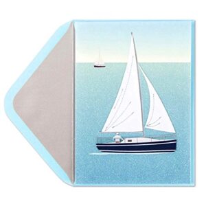 papyrus birthday card handmade sailboat