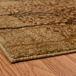 United Weavers of America Affinity Tree Blossom Area Rug - 1ft. 10in. x 3ft., Natural, Machine Made Rug with Twisted Heatset Construction, 1'10" x 3'