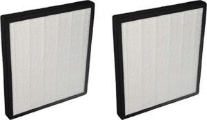 nispira replacement hepa filter compatible with surround air intelli-pro xj-3800 air purifier, 2 filters