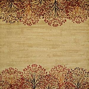 United Weavers of America Affinity Tree Blossom Area Rug - 1ft. 10in. x 3ft., Natural, Machine Made Rug with Twisted Heatset Construction, 1'10" x 3'