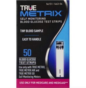 67r3h01650bx - trividia health, inc truemetrix test strip health network use only (50 count)