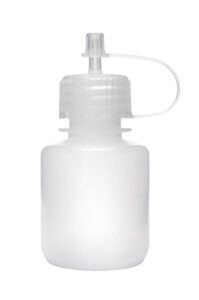 eisco dropping bottle, 30ml - ldpe plastic - includes screw cap with built-in nozzle & cover