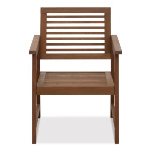 Furinno Tioman Teak Hardwood Outdoor Armchair Armchair w/o Cushion, FG161249R Set of Two