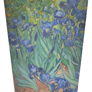 RNK Shops Irises (Van Gogh) Waste Basket - Single Sided (White)