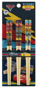 skater ant2t-a bamboo chopsticks, 3 pairs set, 6.5 inches (16.5 cm), cars 3, crossroads, disney