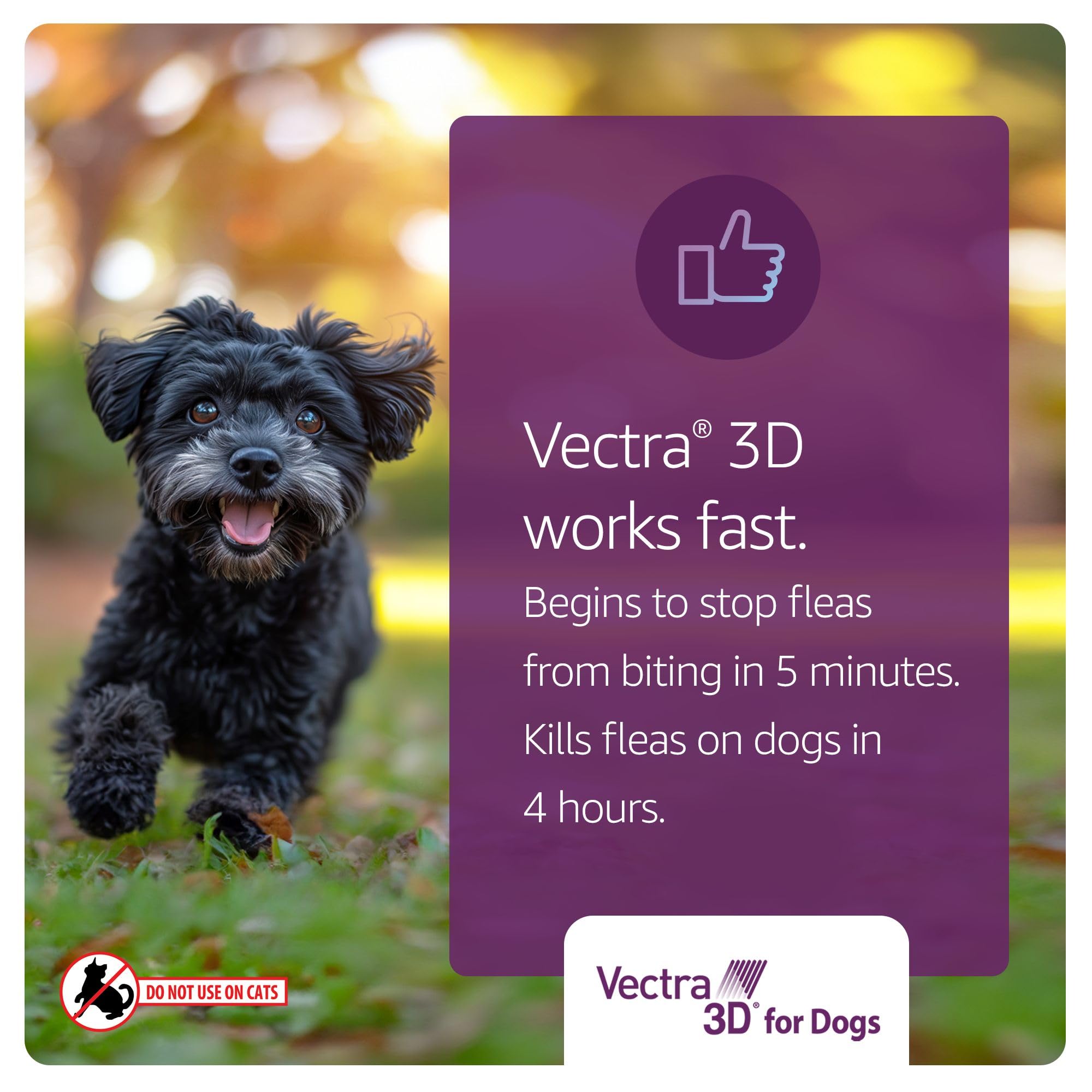 Vectra 3D for Dogs Flea, Tick & Mosquito Treatment & Prevention for Small Dogs (11 – 20 lbs) , 3 month supply