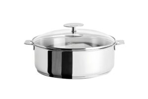 cristel casteline saute pan, 7 quart, silver