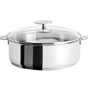 Cristel Casteline Saute Pan, 7 quart, Silver